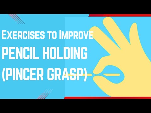 Exercises to Improve Pencil Holding, Pincer Grip - YouTube