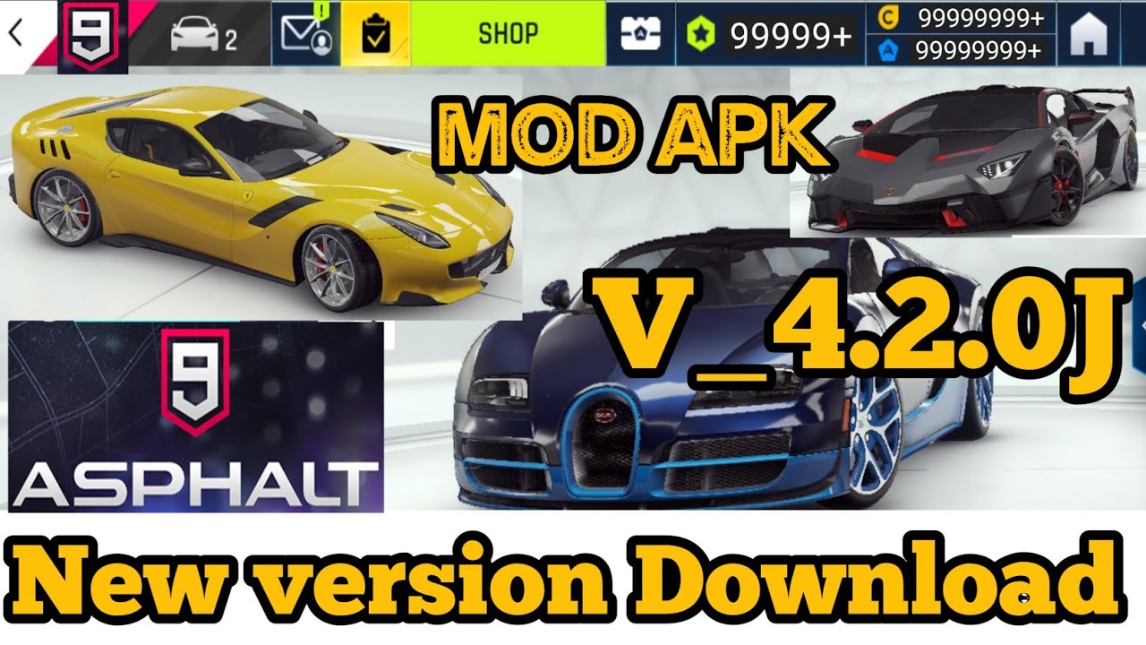 Asphalt 9 legends Mod apk free download New version 4.2.0j 💯💯Unlimited ...