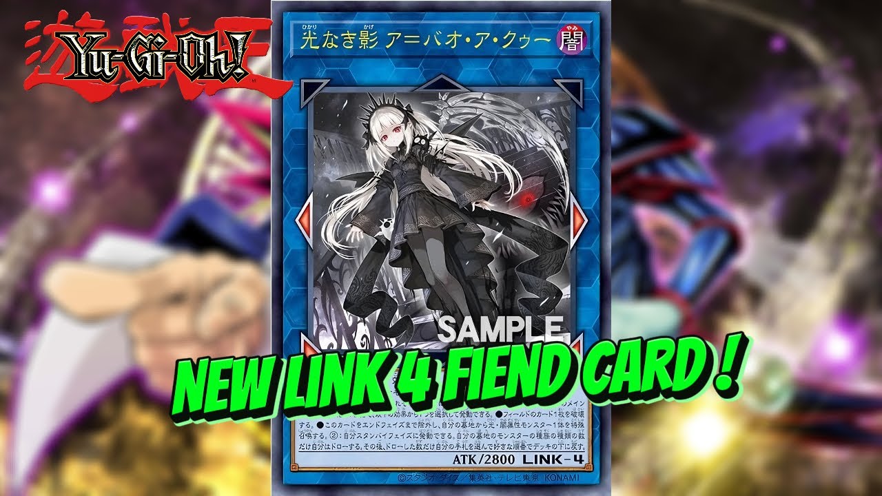 New Link 4 Fiend card ! Yu-Gi-Oh! - YouTube