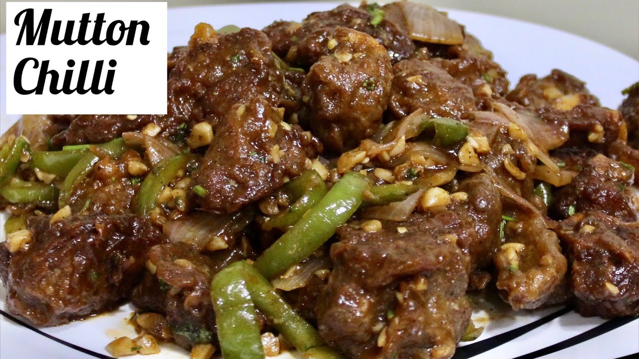 🌶️Mutton Chilli Recipe #muttonchilli #muttonrecipes - YouTube