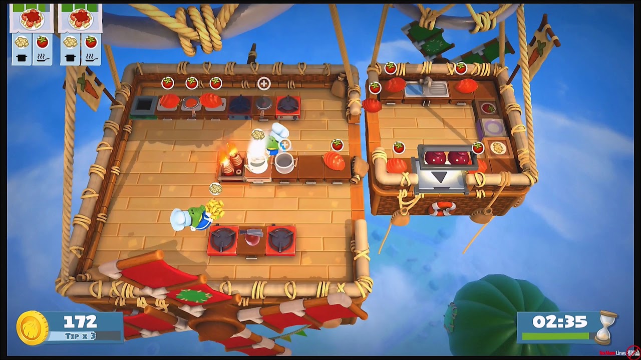 Overcooked! 2 | Stage 1-5 (4 Stars) - YouTube