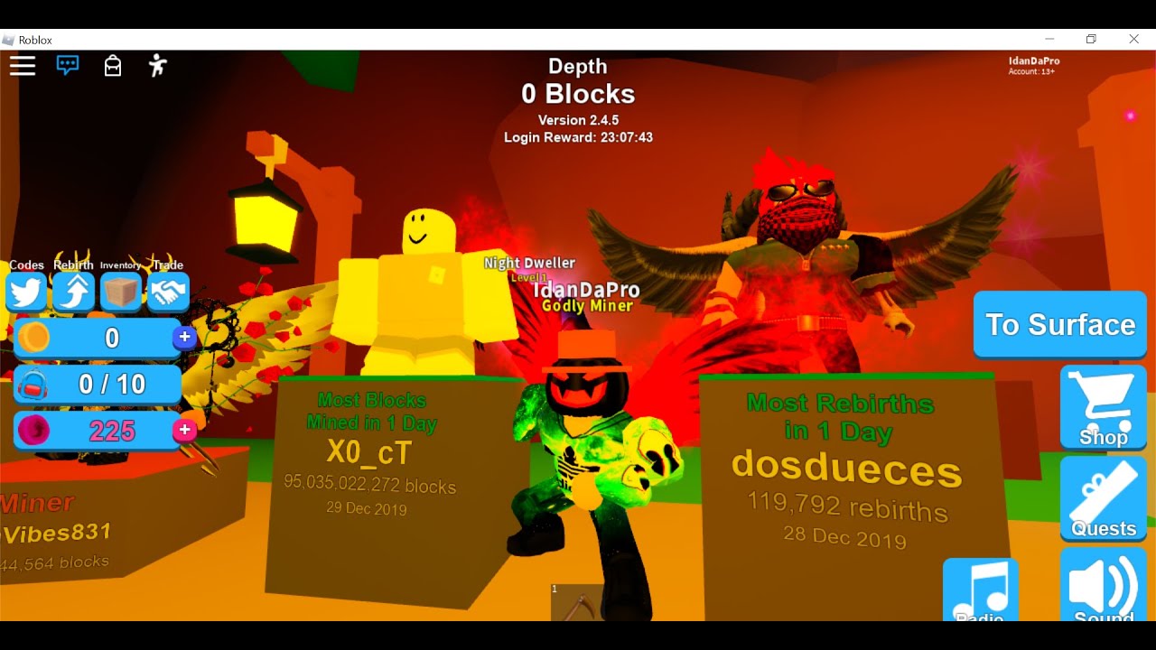 Mining Simulator (Rebirth Now!) - YouTube