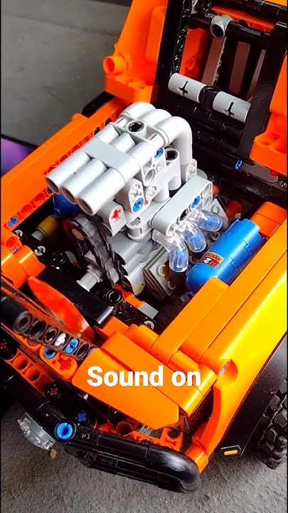 Lego RC Technic V6 Engine MOC. (powered by @BuWizzBrick ) - YouTube