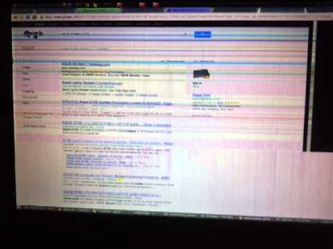 Asus G73S - Pink Streaking on Screen - YouTube