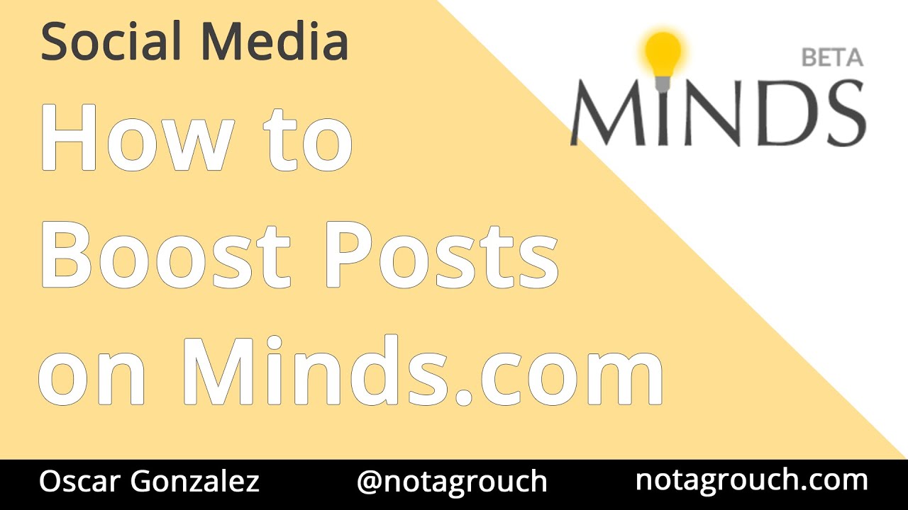 How To Promote (boost) Posts on Minds.com - YouTube