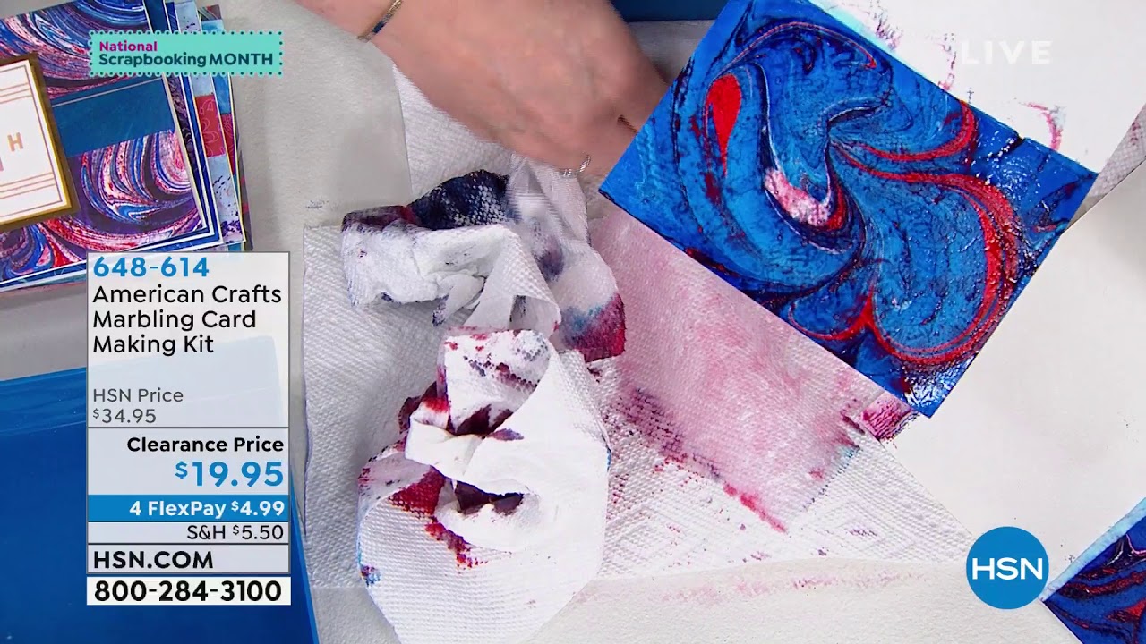 American Crafts Marbling Card Making Kit - YouTube