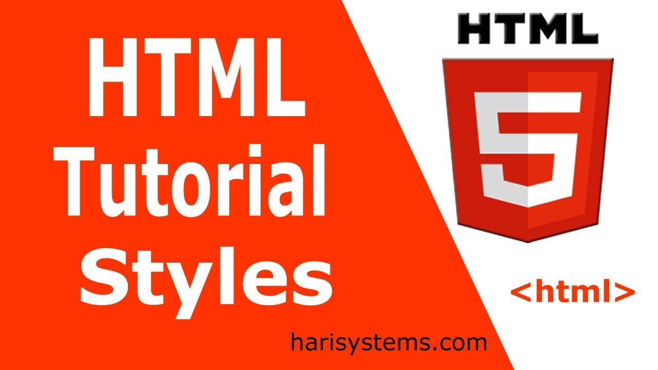 html tutorial for beginners | html5 Styles tutorial | html for freshers ...