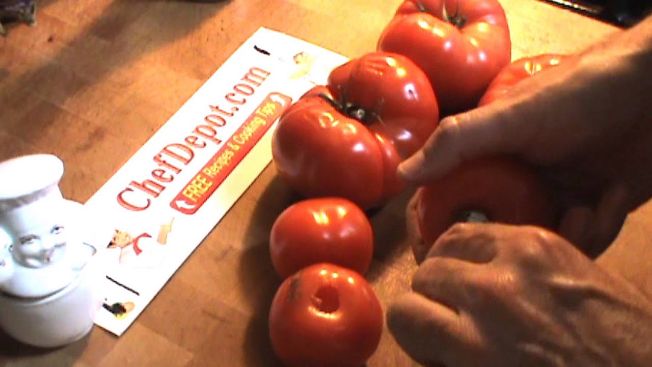 tomato corer - YouTube