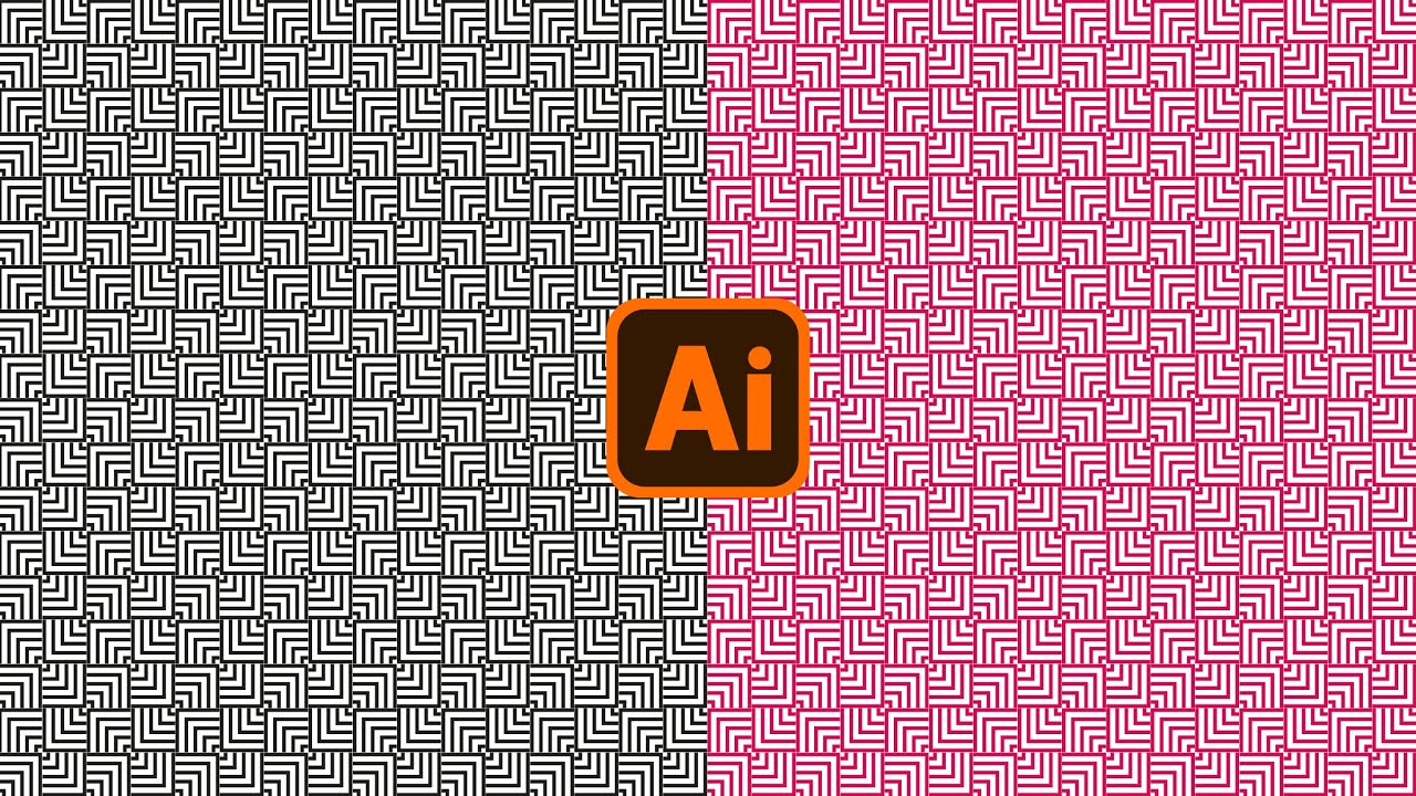 Create Overlapping Pattern | Adobe Illustrator CC Tutorial - YouTube