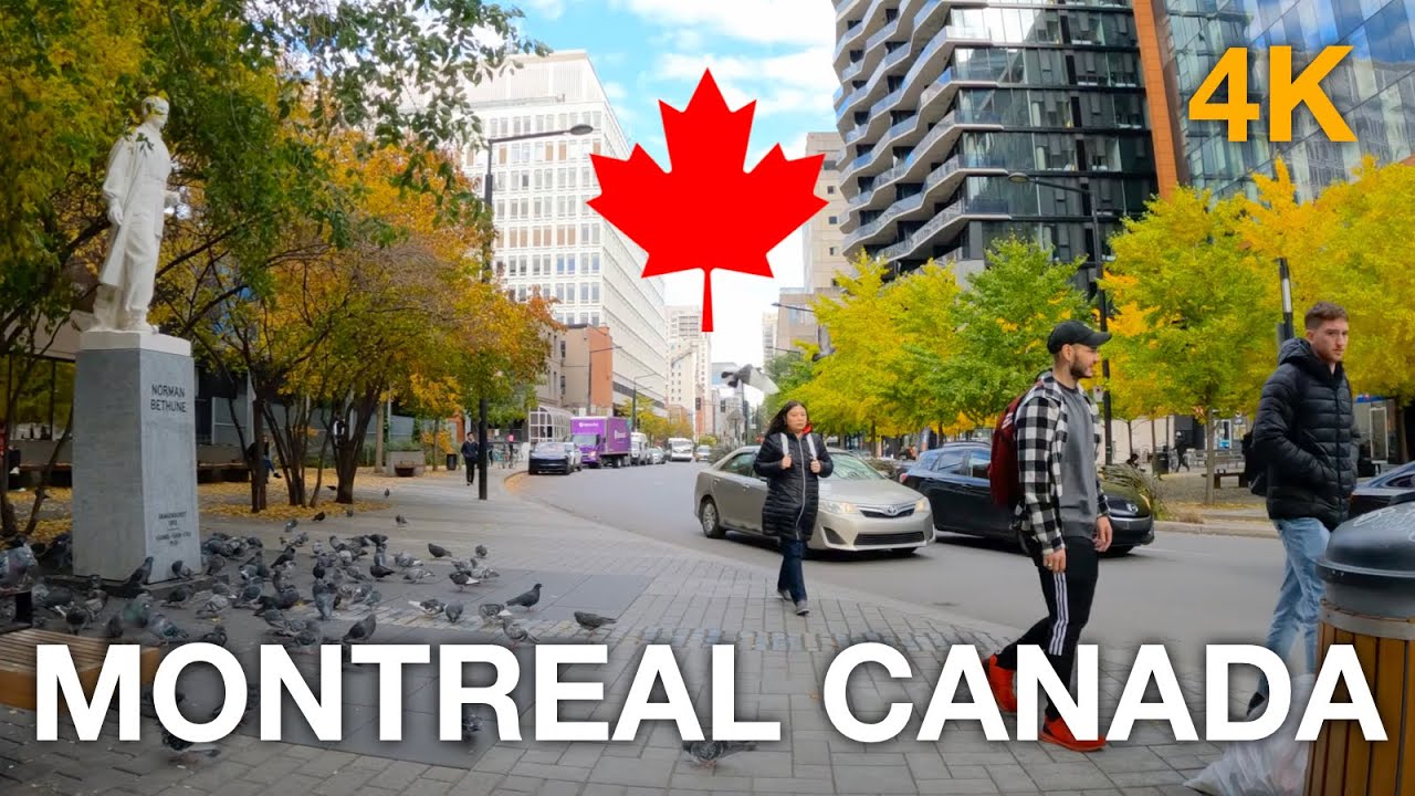 Amazing Montreal 🇨🇦 Canada Walking Tour (Ultra HD 4K 60 PFS) City ...