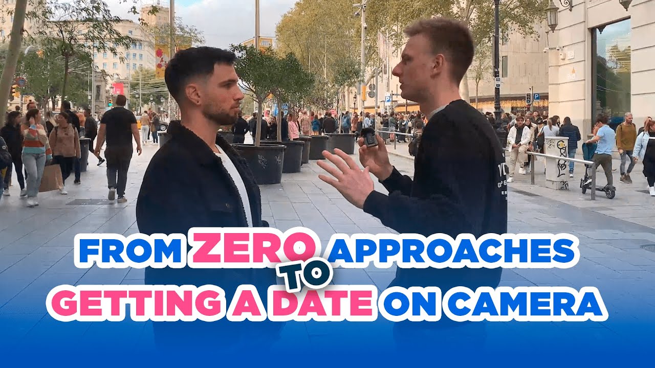 Beginner student gets a date on camera - YouTube