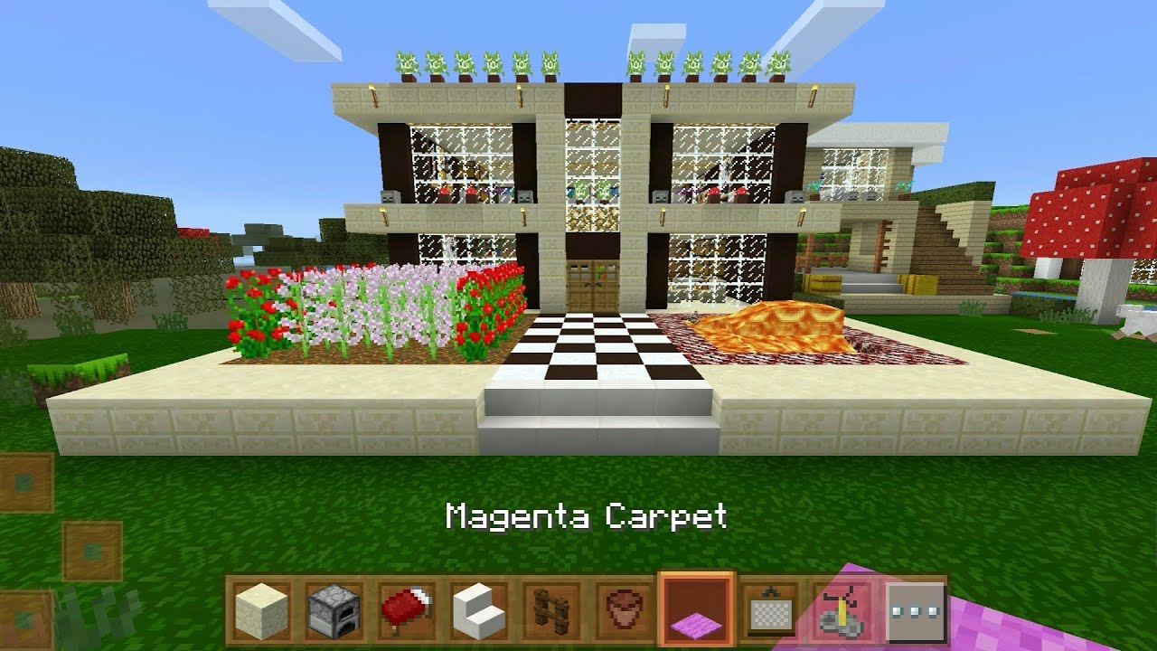 How to build Modern House 🏡 In Minicraft City - YouTube