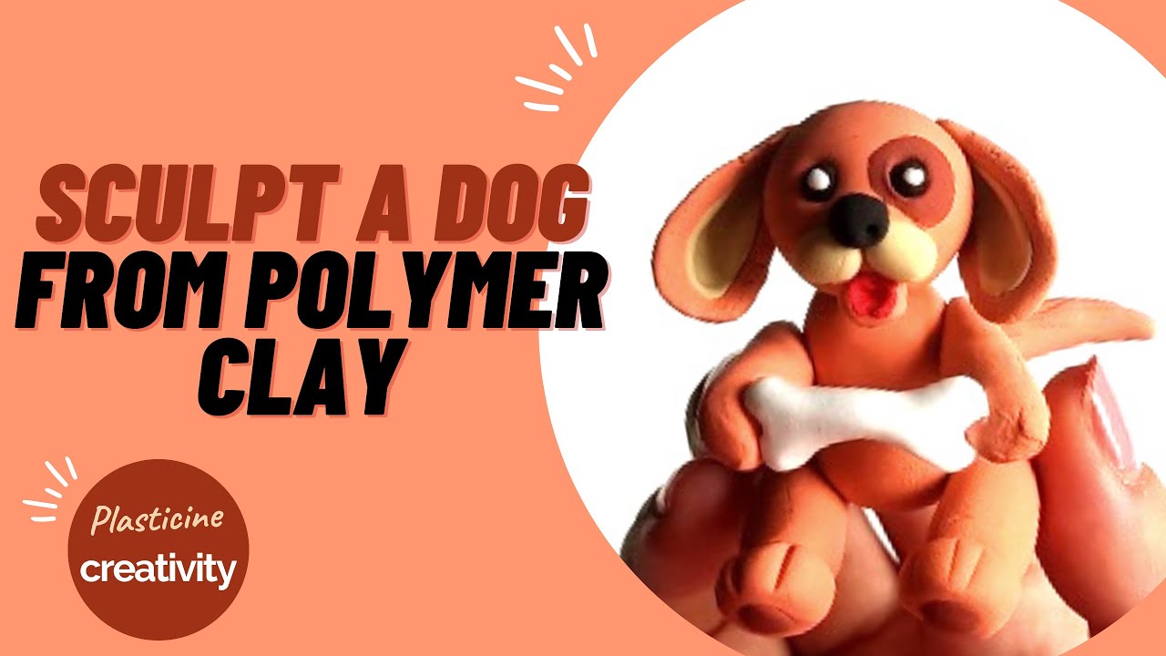 Making dog with polymer Clay - YouTube