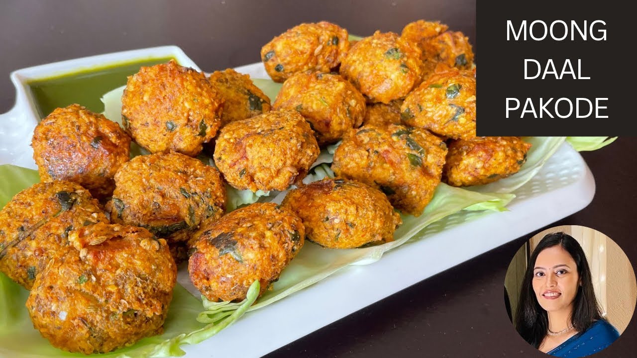 Moong Dal pakoda without onion and garlic| Moong daal bhajia| Moong ...