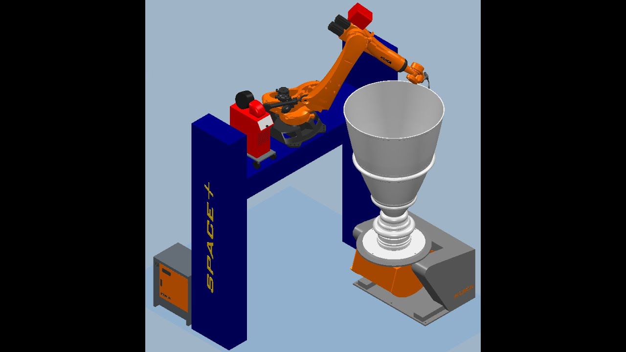 Robotic Additive Manufacturing of a Rocket Nozzle - YouTube