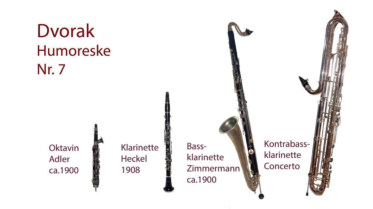 Octavin, Clarinets, Dvorak, Humoreske Nr.7, Oktavin, Klarinetten - YouTube