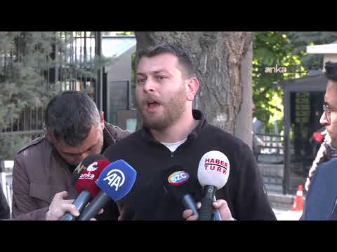 Doruk Madencilik işçileri adına İçişleri Bakanlığı’na giden sendika yöneticileri açıklama yapıyor