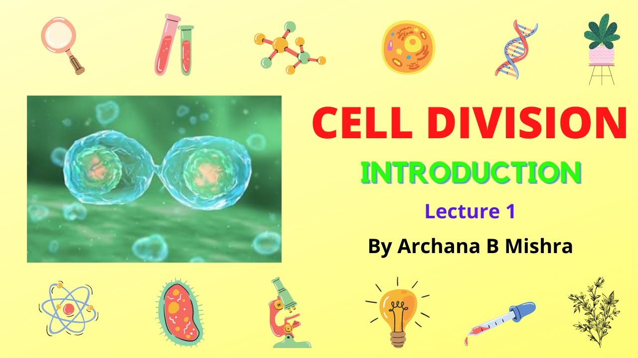 Cell Division (Introduction) Lecture 1| 11th Biology | By Mrs.Archana B ...