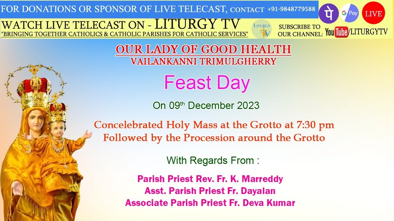 Fr. K. MARREDDY | 79th ANNUAL FEAST | OUR LADY OF GOOD HEALTH ...