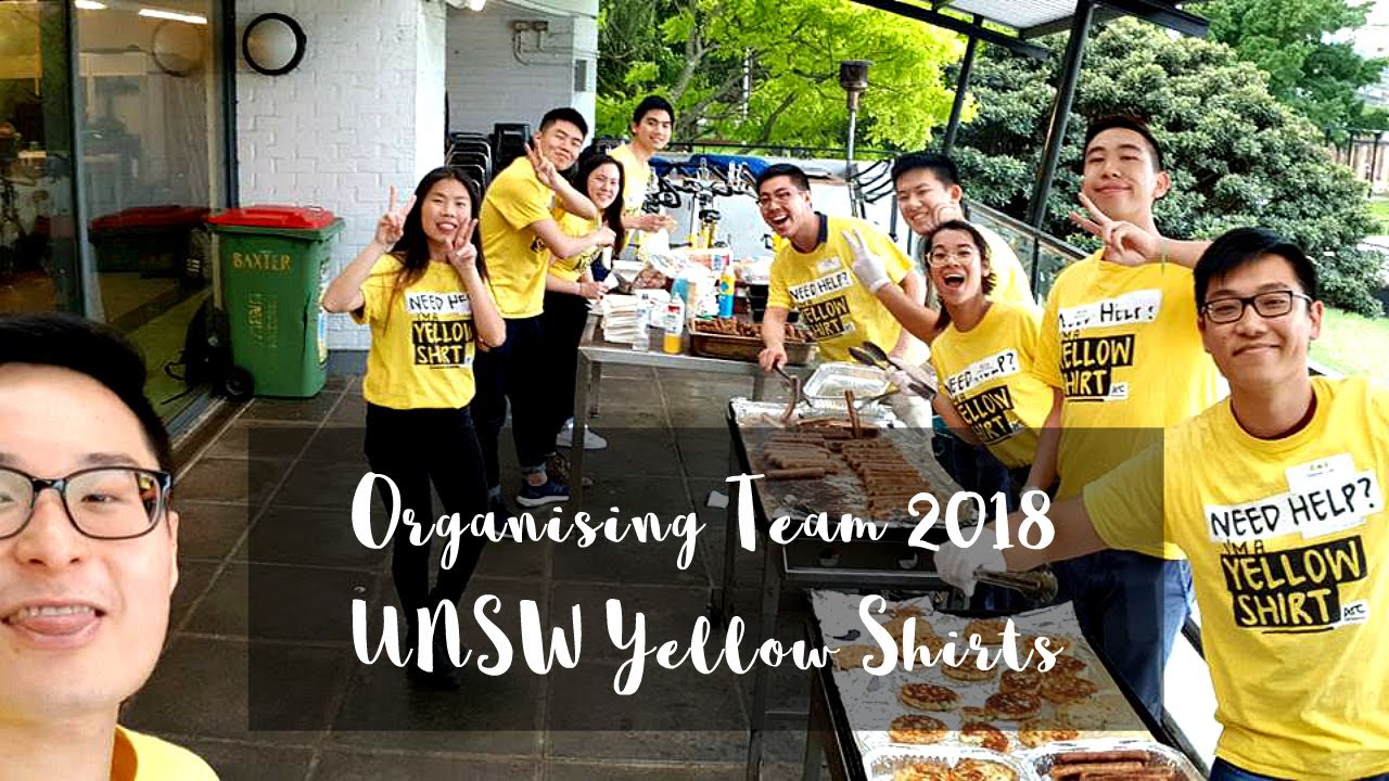 Organising Team 2018 | UNSW Yellow Shirts - YouTube