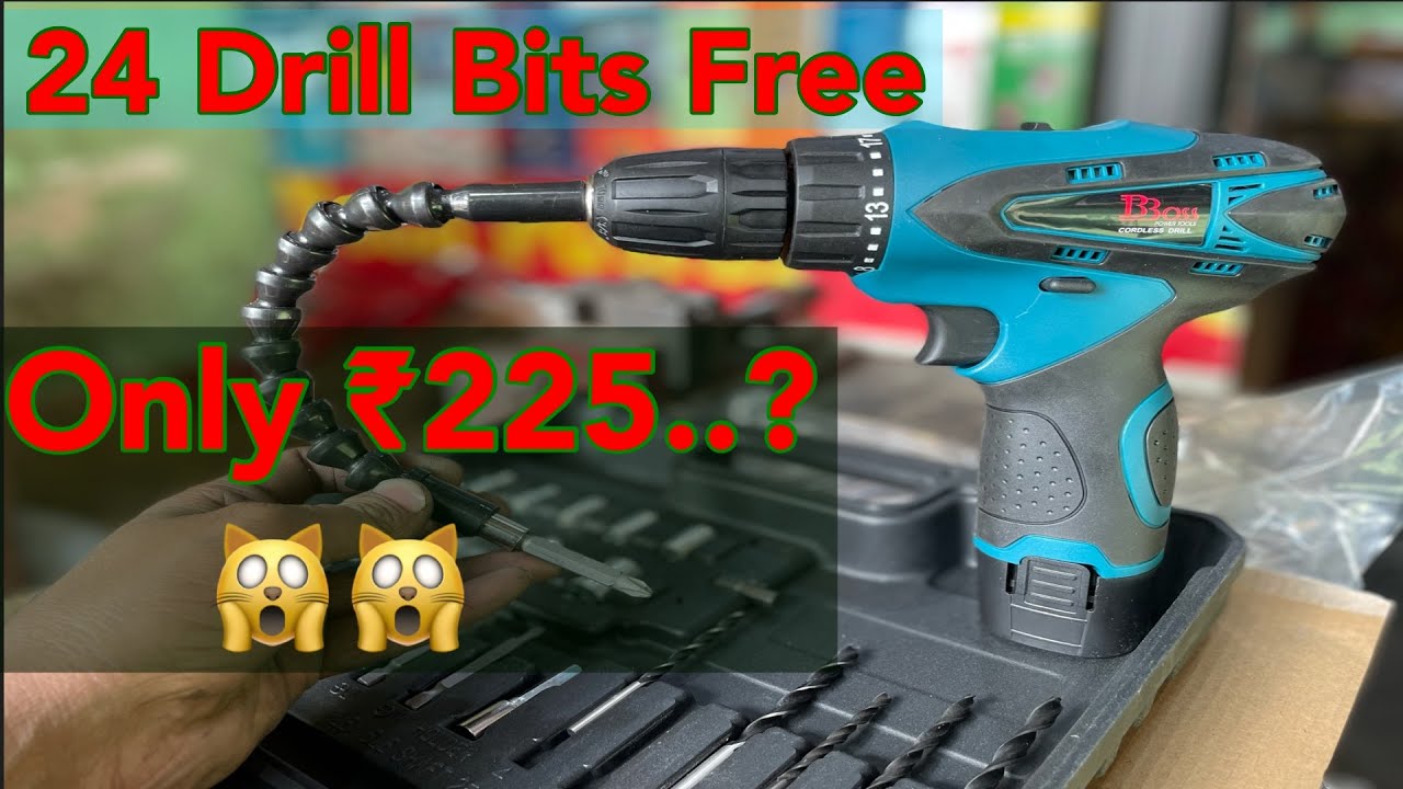 Cheapest Cordless drill🙀 24बिट फ्री😮🙀#techpowertools02 #construction # ...