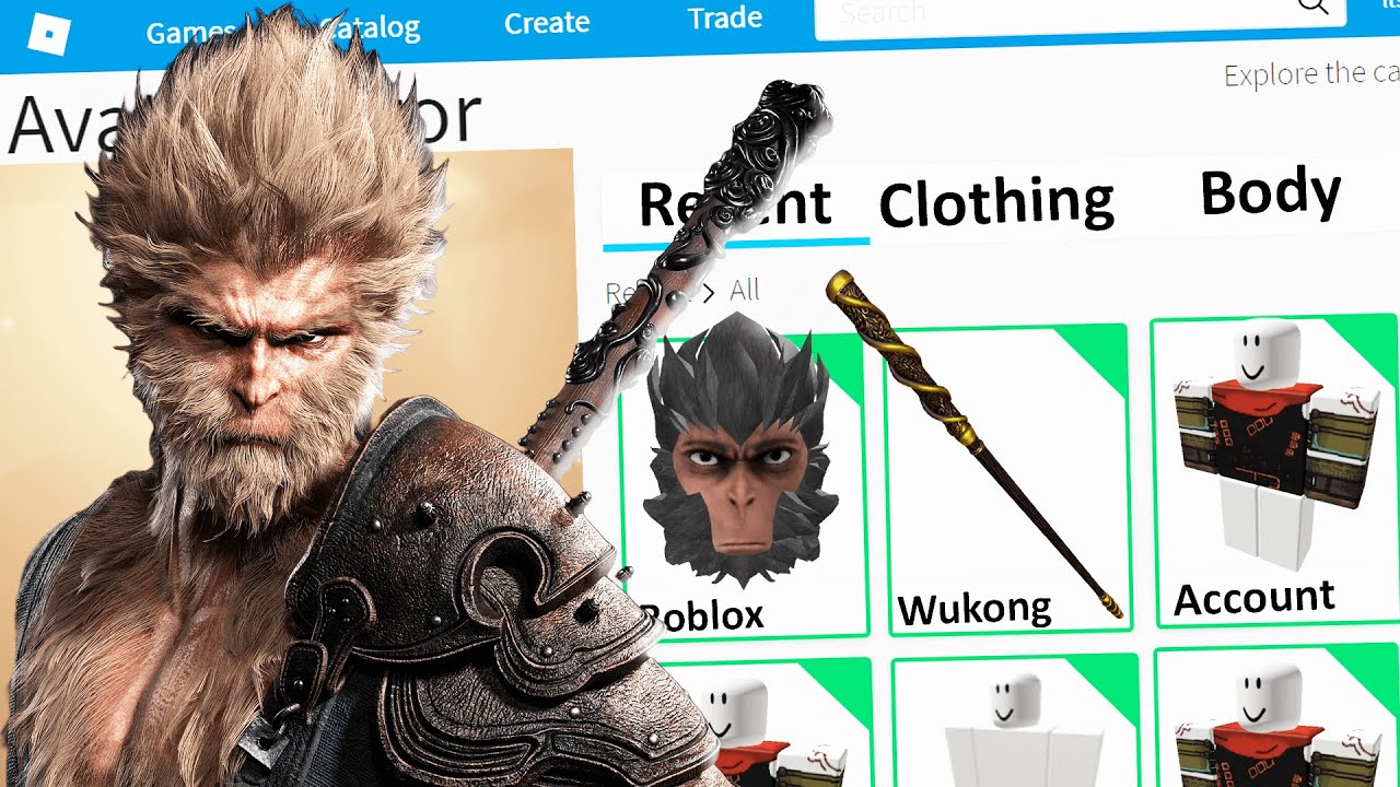 MAKING BLACK MYTH WUKONG a ROBLOX ACCOUNT - YouTube