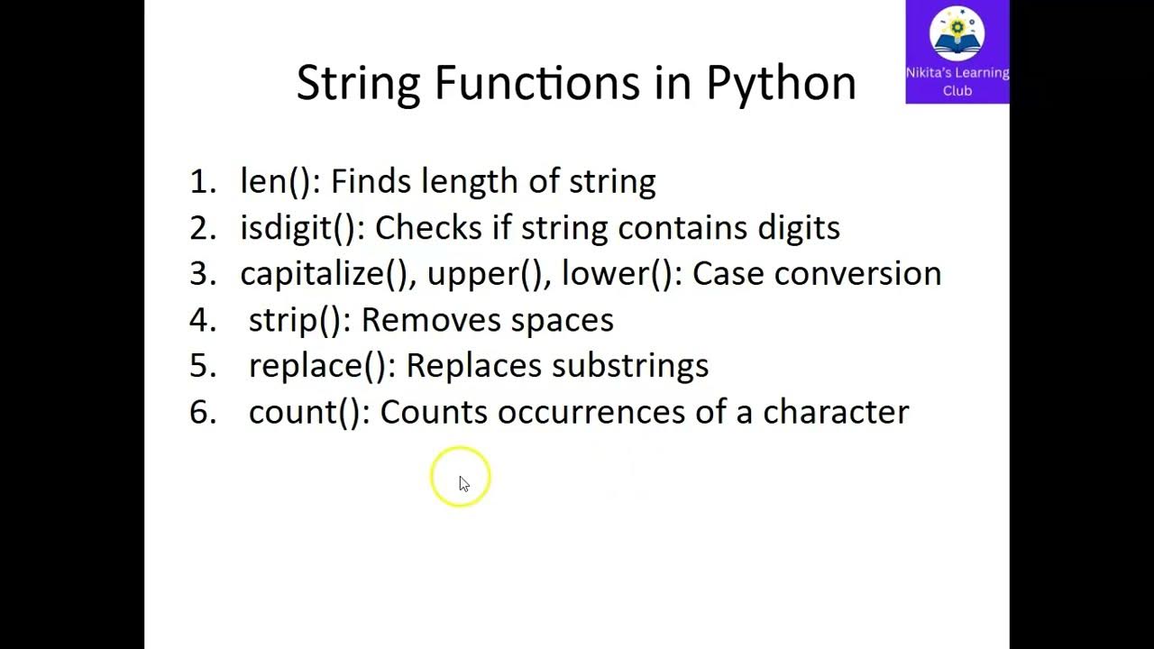 Intro to python | STRINGS | PART3 - YouTube