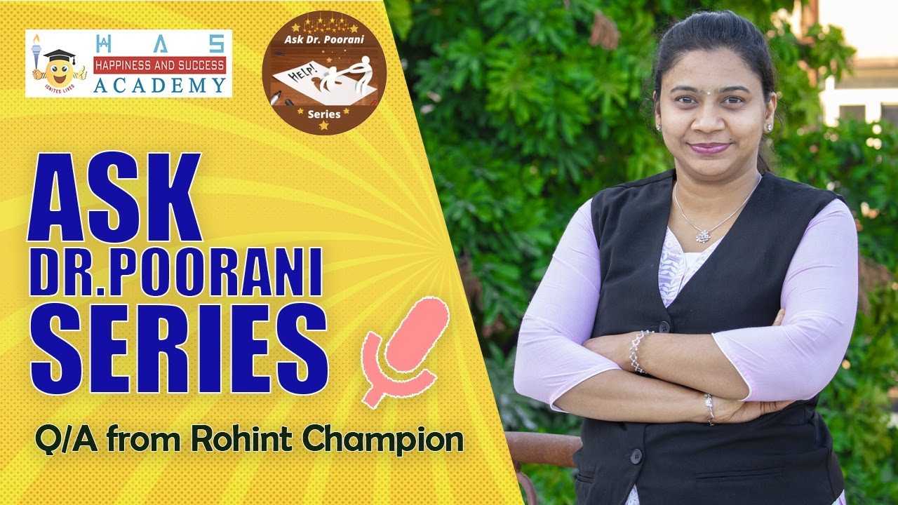 ASK Dr Poorani series - Question & Answer session with our champion ...
