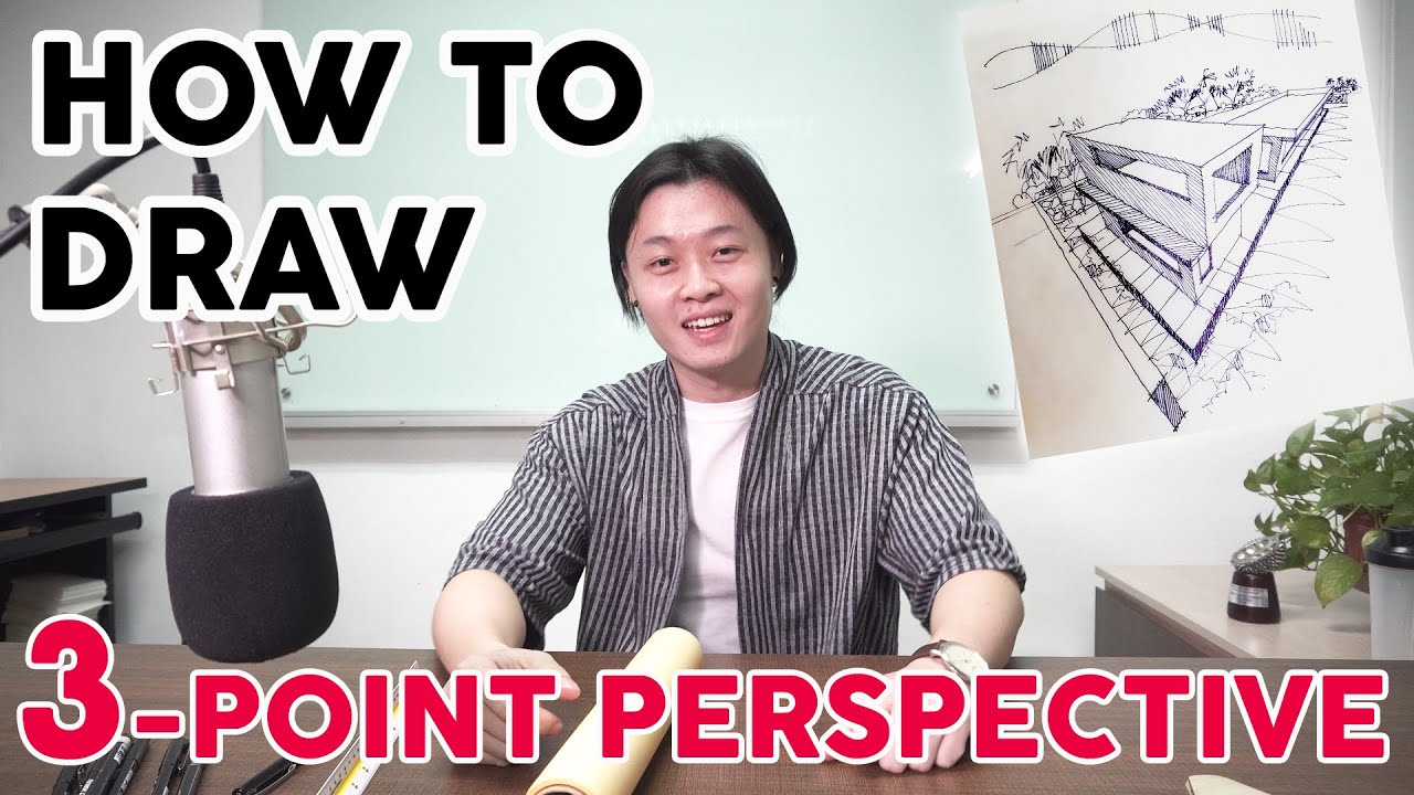 How to Draw a House in 3 Point Perspective - YouTube