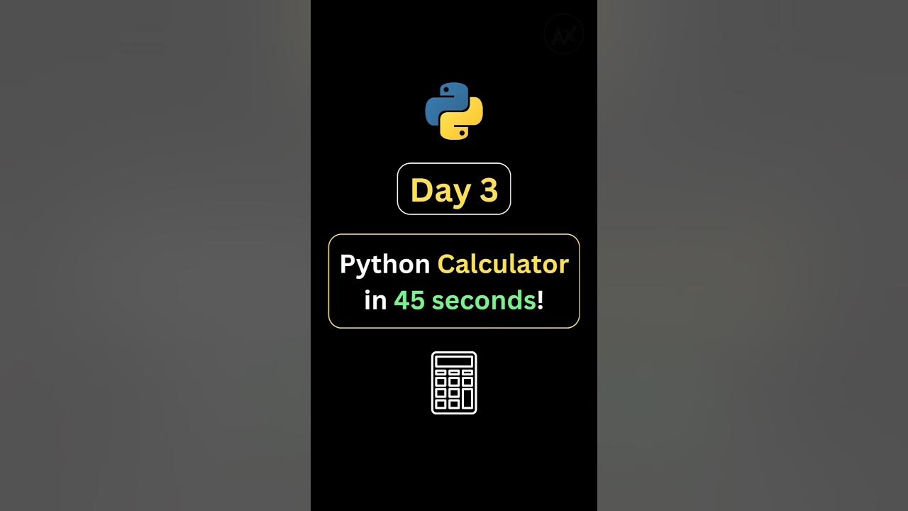 Simple Python Calculator in 1 Minute | Beginner Python Tutorial #python #pythoncalculator # ...