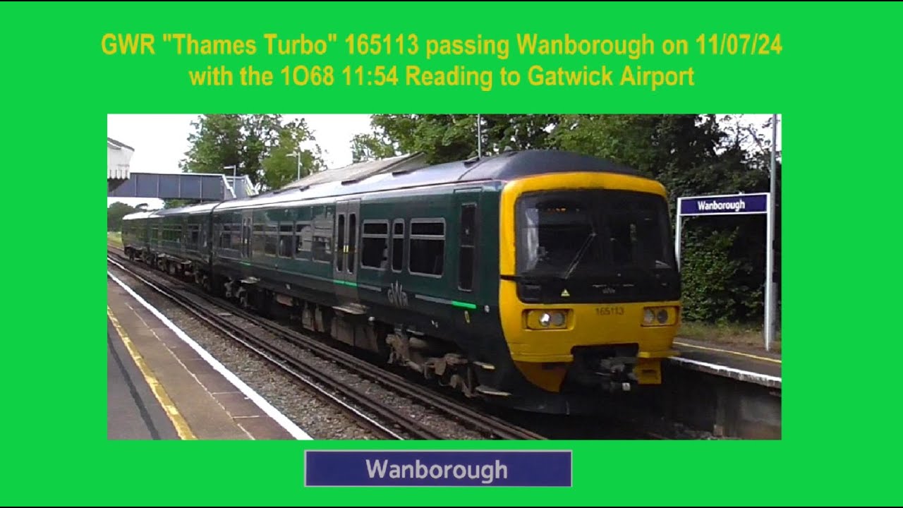 GWR "Thames Turbo" 165113 passing Wanborough on 11/07/24 - YouTube