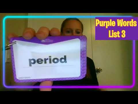 19. Purple words list 3 - YouTube