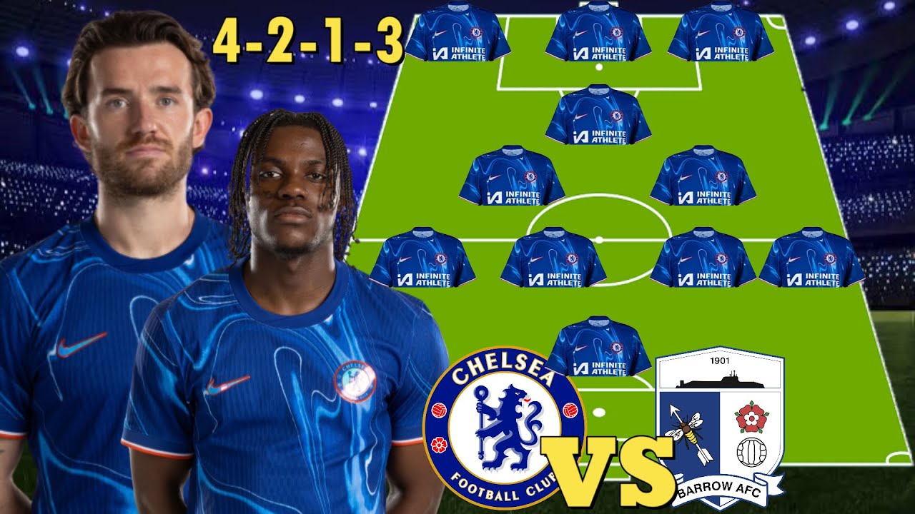 New CHELSEA Predicted XI To Face BARROW in Carabao Cup: Chilwell & Lavia Start In 4-2-1-3 ...