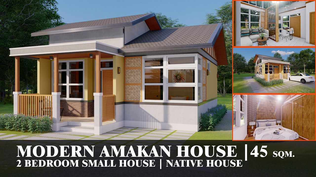 MODERN AMAKAN HOUSE | 45 SQM. SMALL HOUSE WITH INTERIOR DESIGN - YouTube