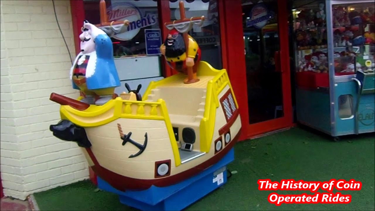 2000s Coin Operated Pirate Ship Kiddie Ride - Captain Pugwash - YouTube