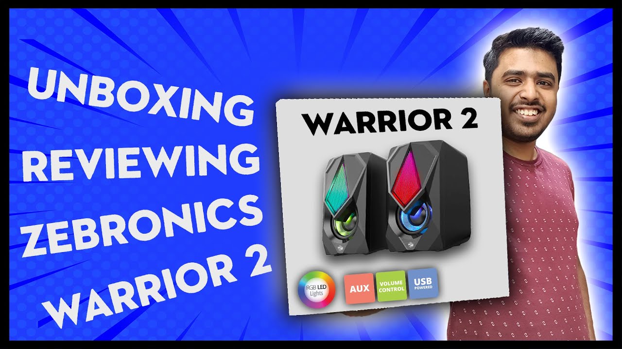 Unboxing & Review: ZEBRONICS Zeb Warrior 2 RGB Speaker (10W) | Ultimate ...