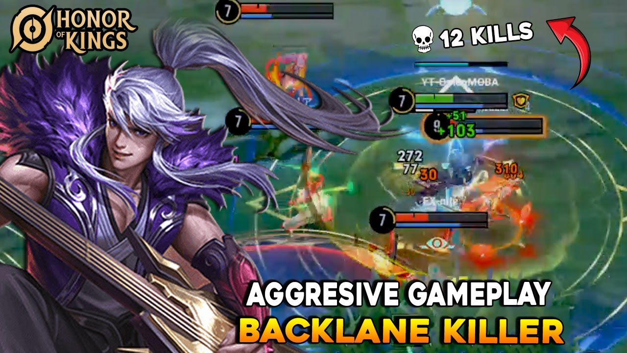 Gao GOD Mode Aggressive 12 Kills - Honor Of kings - YouTube