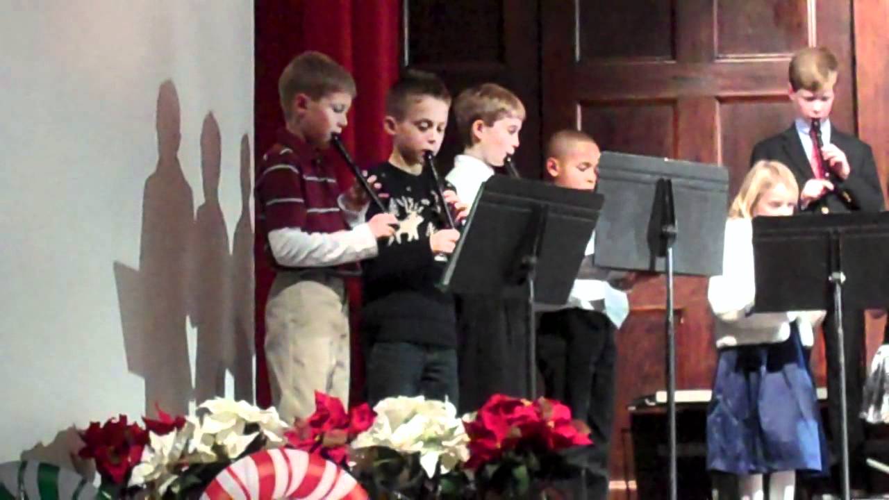 Oh Christmas Tree! Evan on the Recorder (Winter Concert 2011) - YouTube