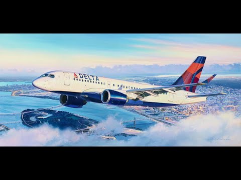 Delta Airlines flying from Boston to Miami - YouTube