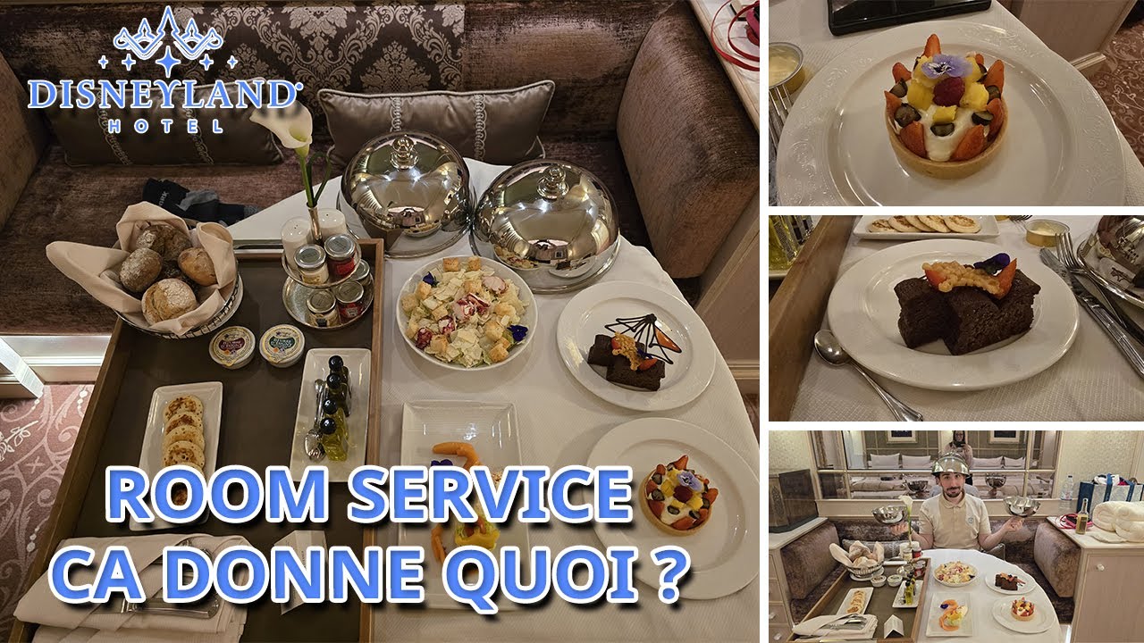 TEST DU ROOM SERVICE DISNEYLAND HOTEL DISNEYLAND PARIS - YouTube