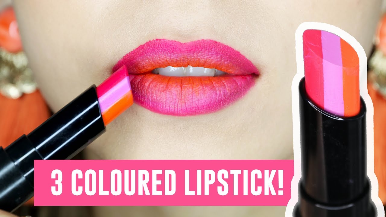 3 Coloured Lipsticks! Tina Tries It - YouTube