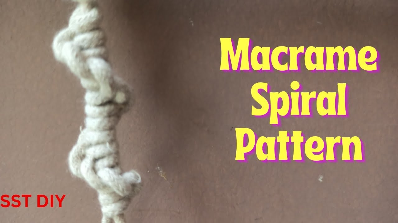 Macrame Spiral Pattern #videoyoutube #viralvideo #macrameknot # ...