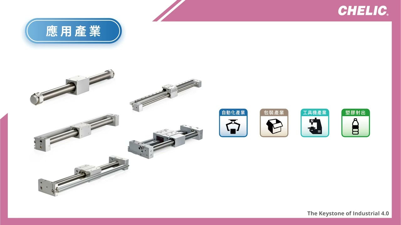Magnetic Rodless Cylinder Chelic MRB - YouTube