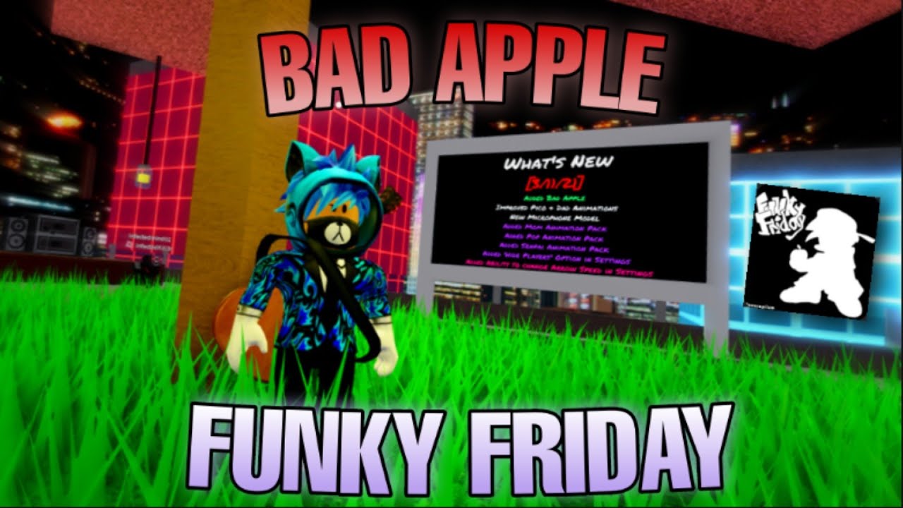 New Funky Friday BAD APPLE Update! New Animations and DIFFICULTY ...