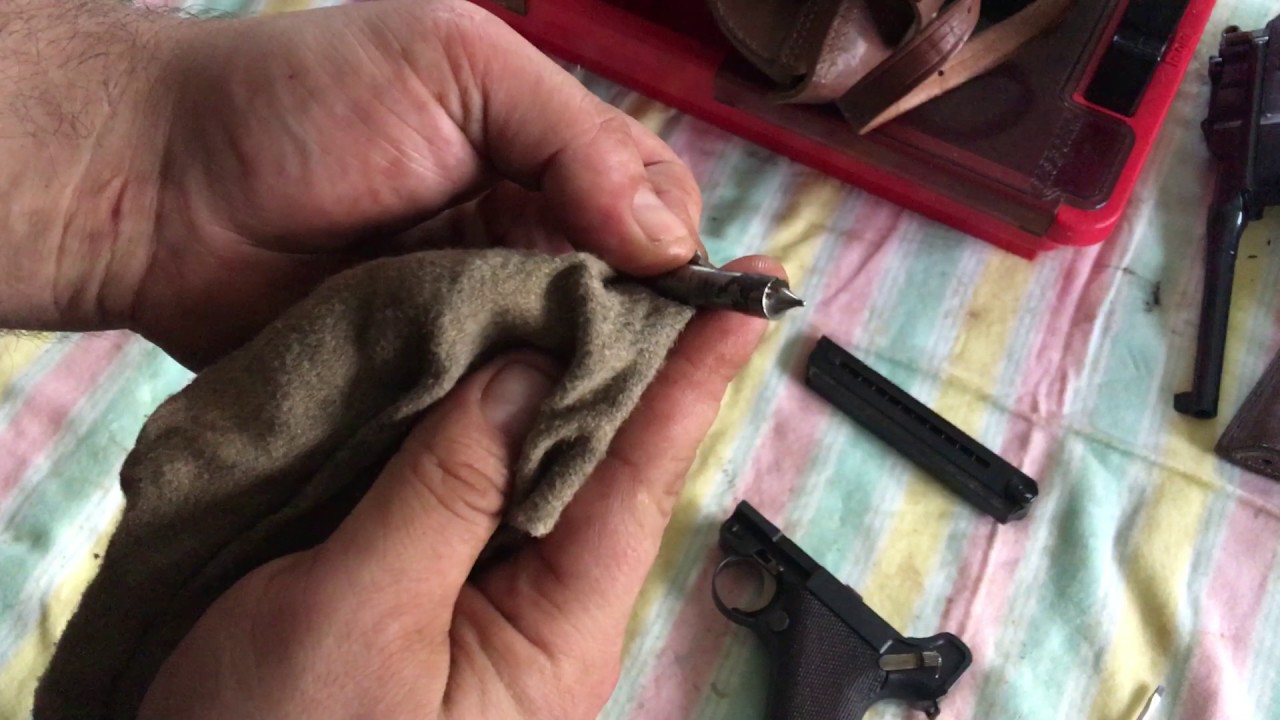 Disassemble Luger Ari 08 1917 9mm Para long barrel - YouTube