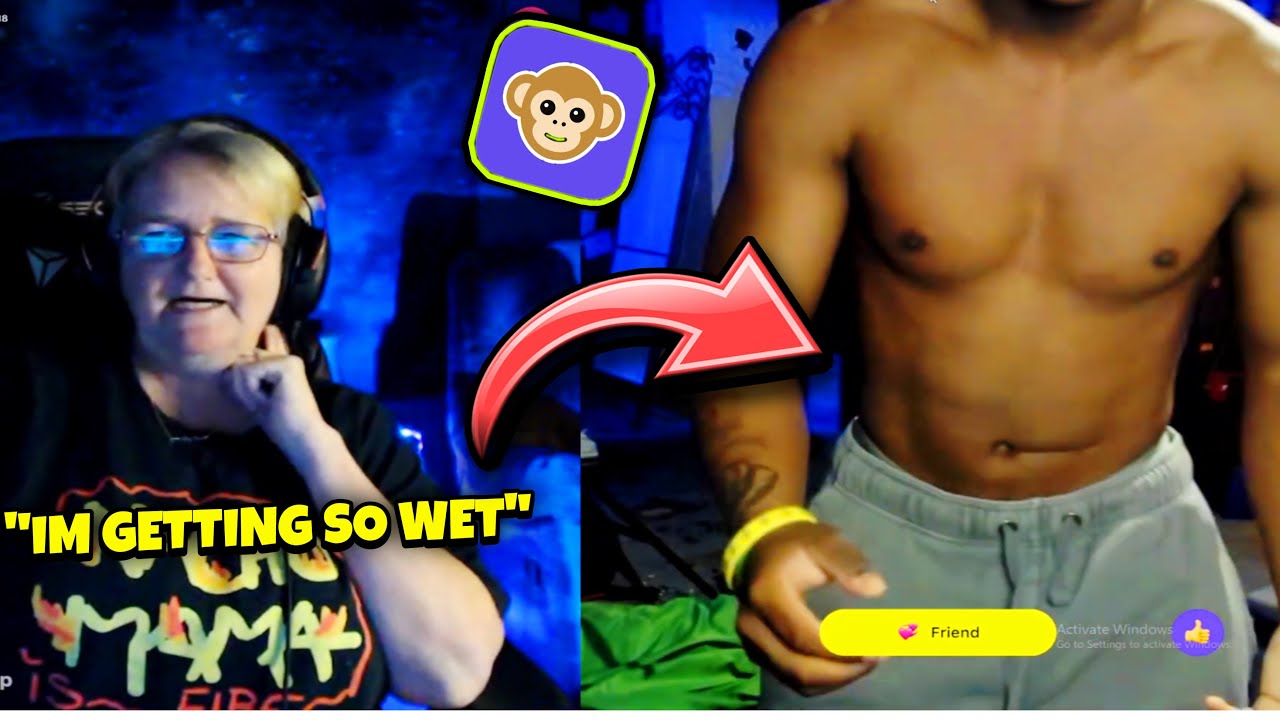Meeting the FREAKIEST Grandma on Monkey App - YouTube