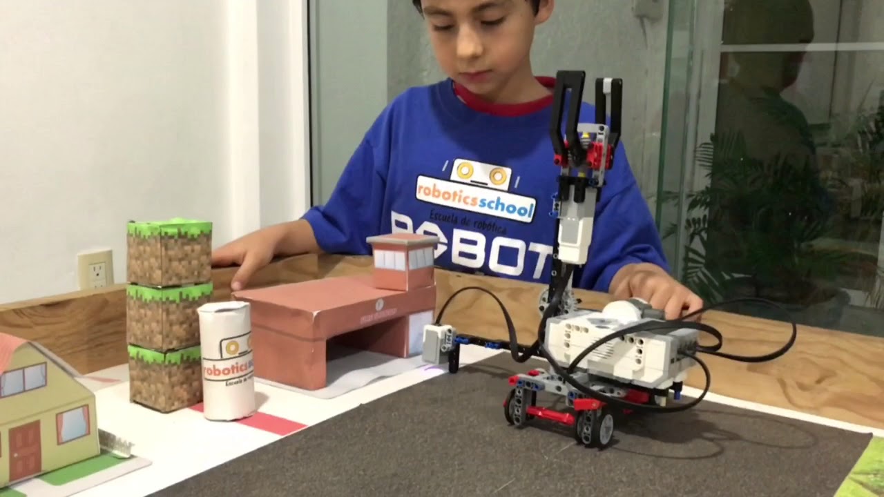 ROBOT RECOLECTOR DE BASURA EV3 - YouTube