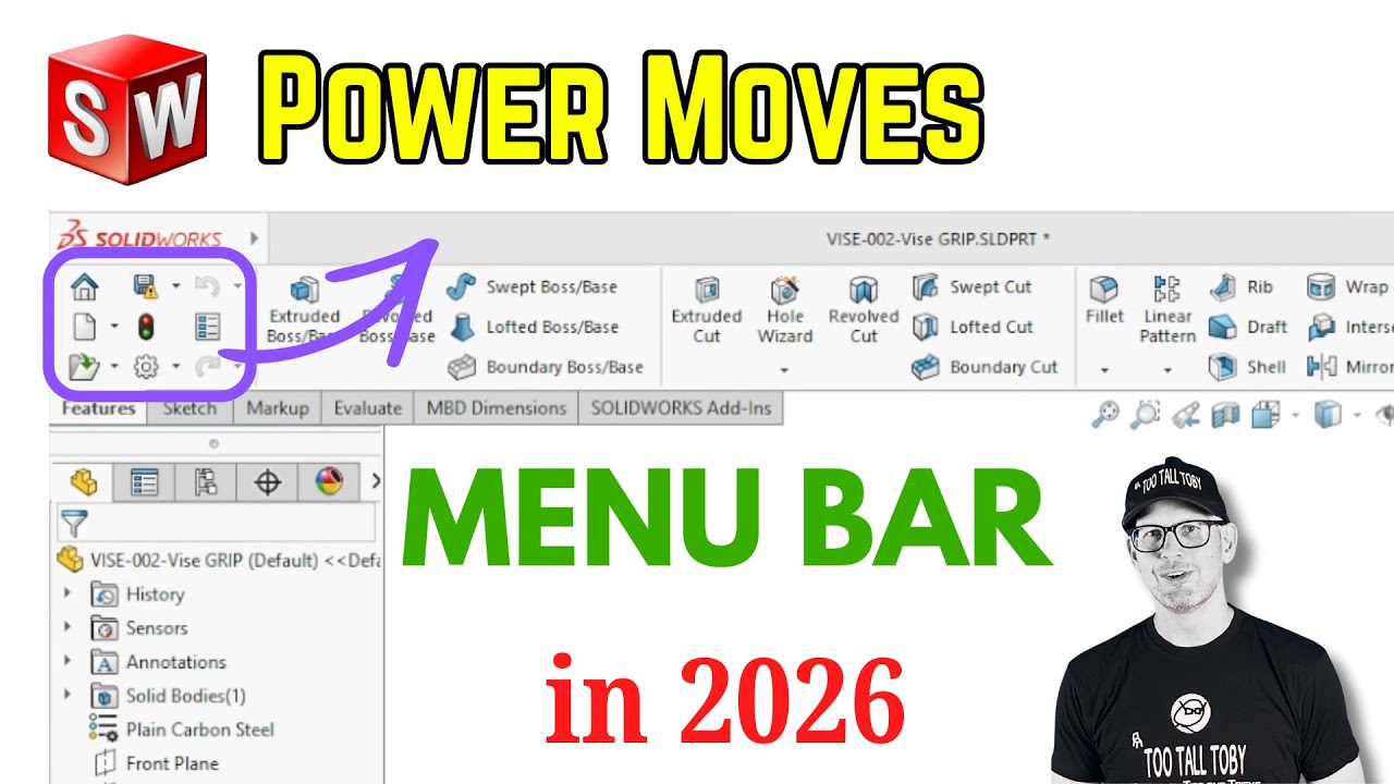 Sometimes its the simple things... Move the Menu Bar to the top ...