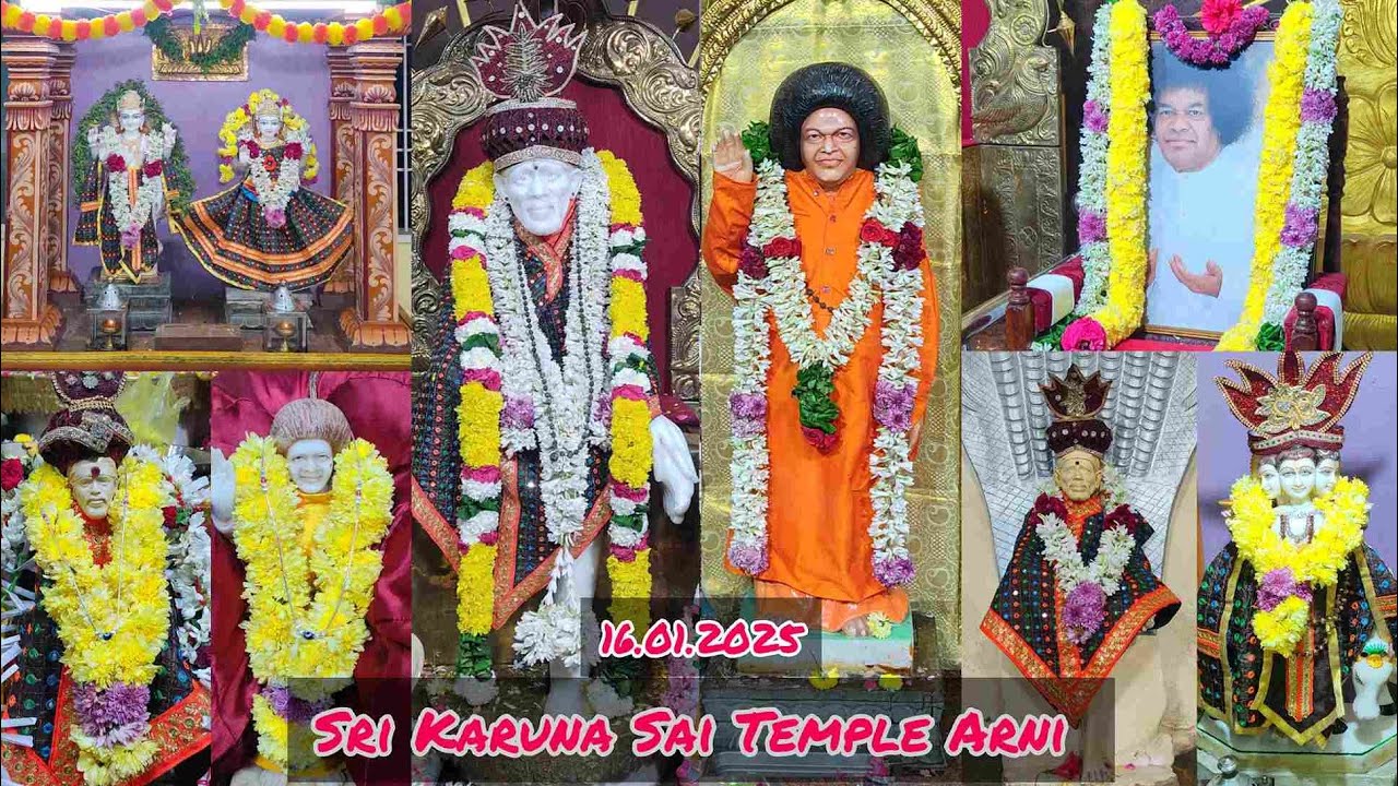 Sri Karuna Sai Temple Arni | Sri Sathya Sai Seva Samithi | Sai Aarthi ...