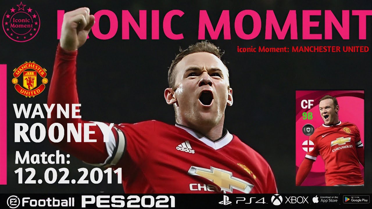 PES 2021 - FREE DOWNLOAD FACE Wayne Rooney [4K] - YouTube